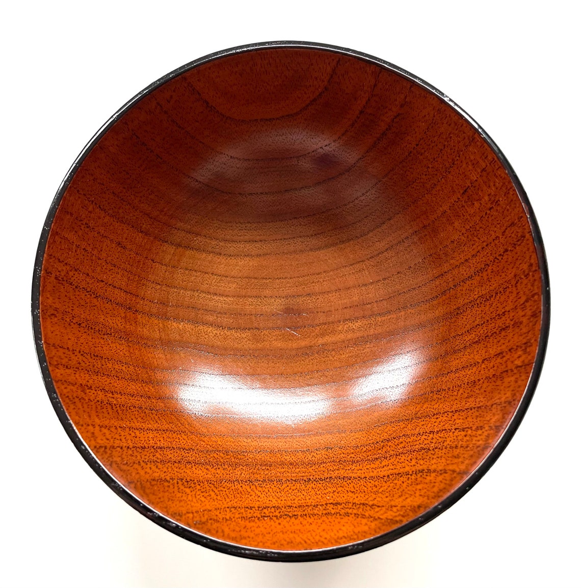 Japanese Turned Wood Rice Bowl - Etsy