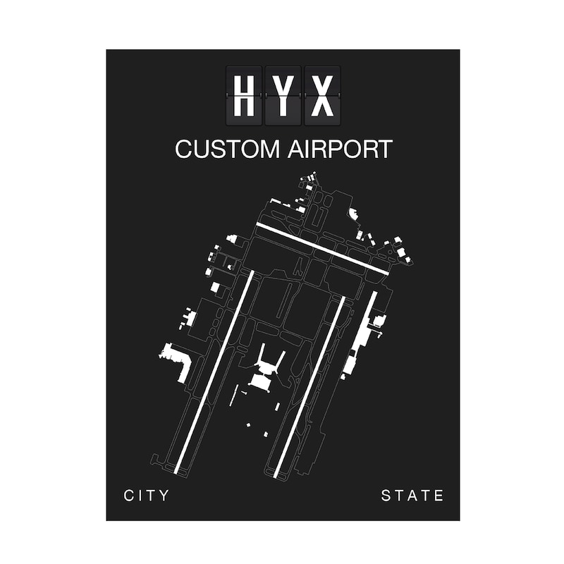 Airport Maps Picture - Etsy