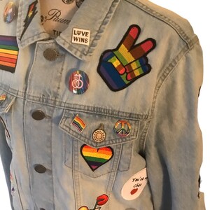 Gay Pride Patch Jacket LGBT Patch Pride Month Gay Art Rainbow - Etsy