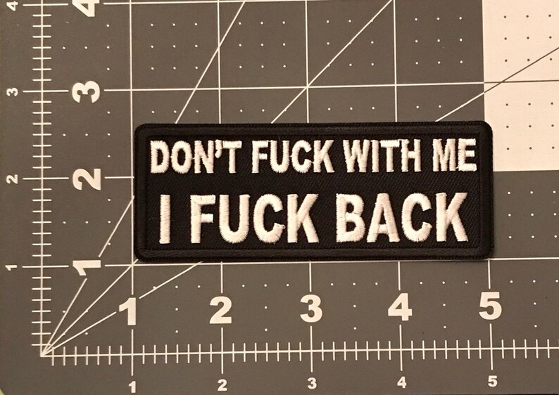 Adult Themed Catch Phrase Iron on Patch Jacket Sew on Patch - Etsy