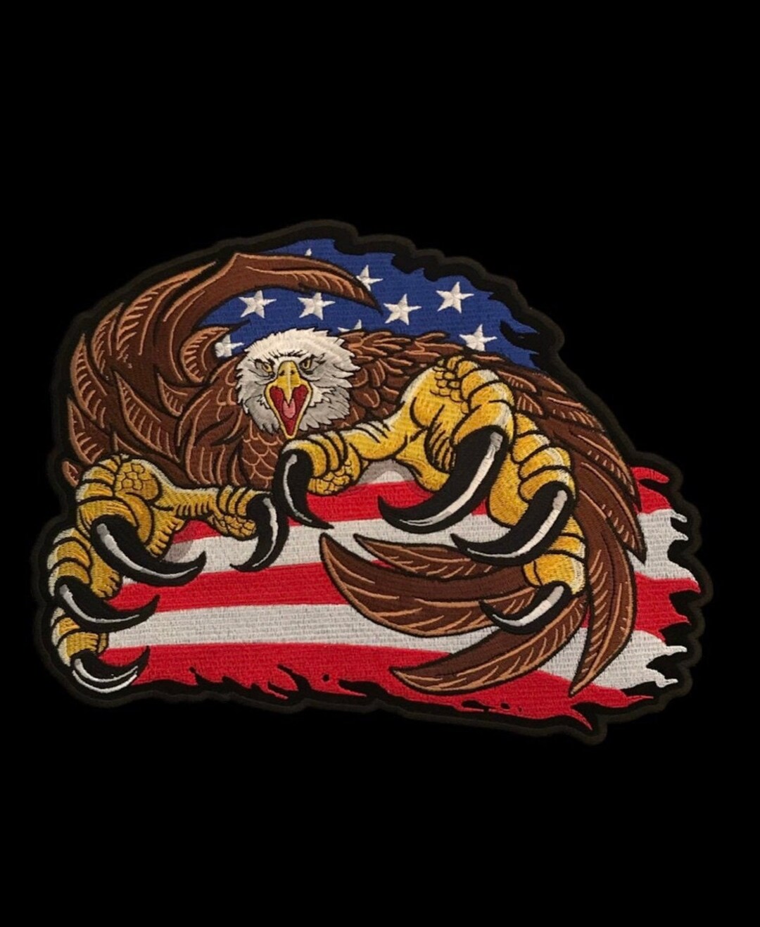 Large Big Claw Eagle Back Patch Biker Iron or Sew on Patch - Etsy