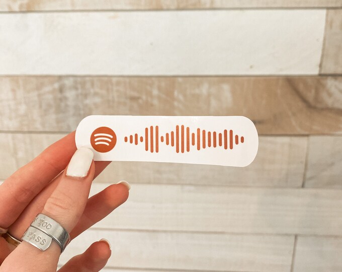 Custom Spotify Code Sticker - Etsy