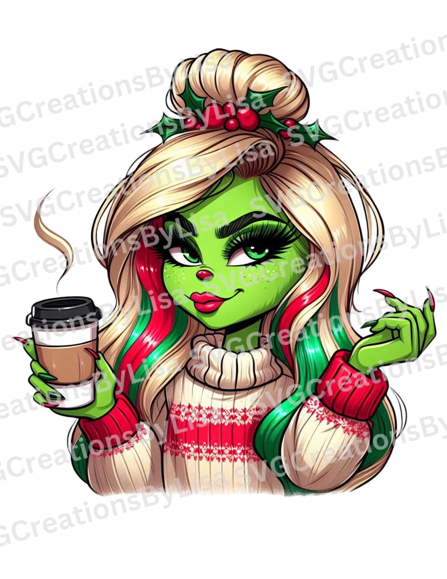 Boujee Christmas Female Goblin PNG File,cute Goblin,sublimation - Etsy