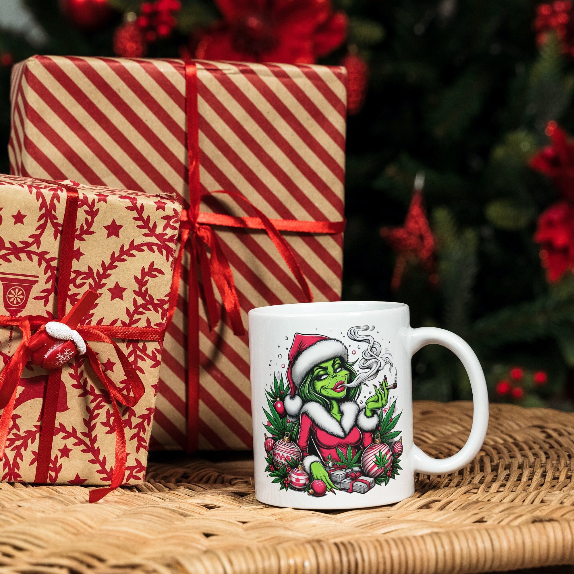 Boujee Grinch Smoking a Joint - Etsy