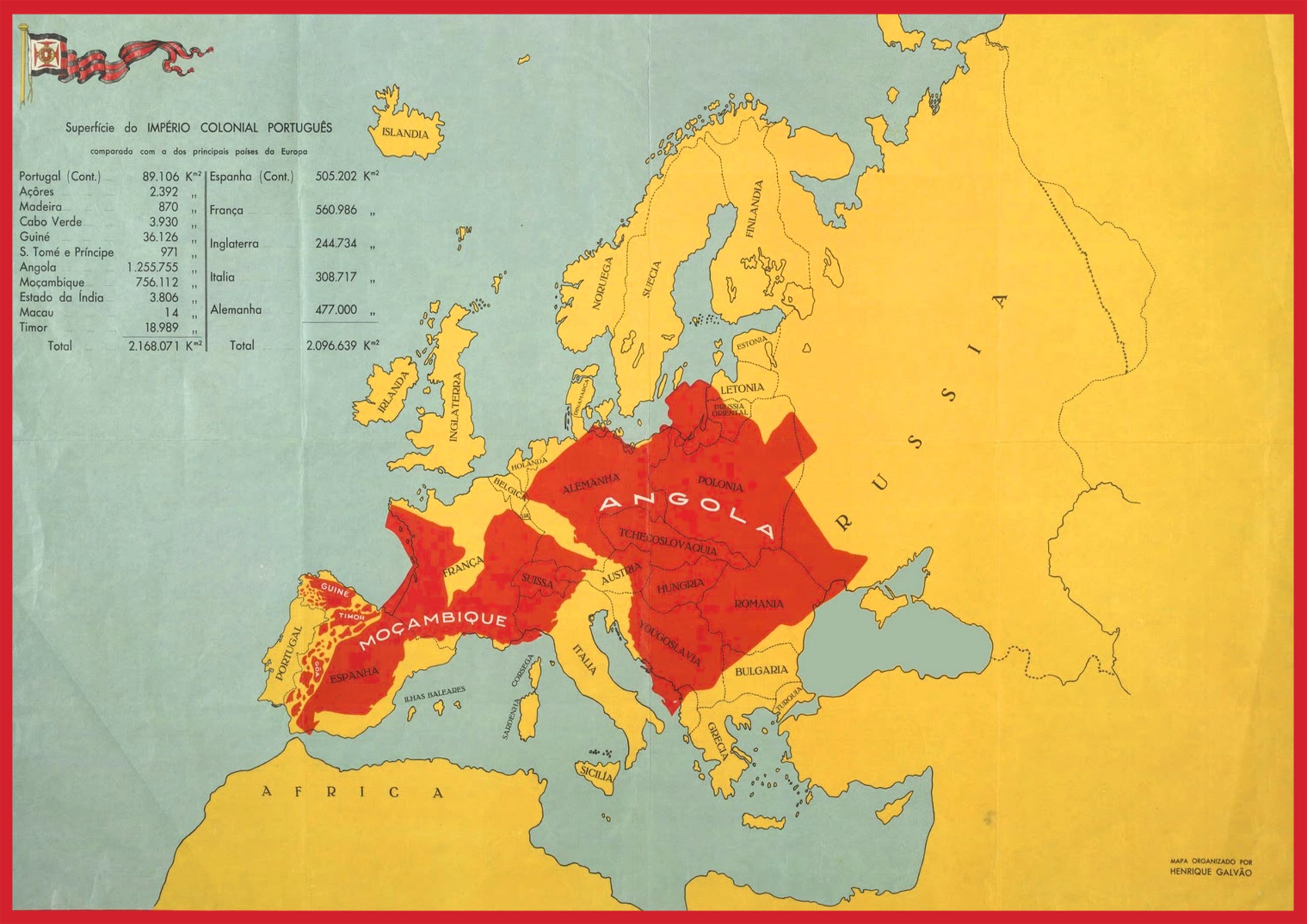 Portugal is Not a Small Country - Portuguese Colonial Empire Overlaid ...
