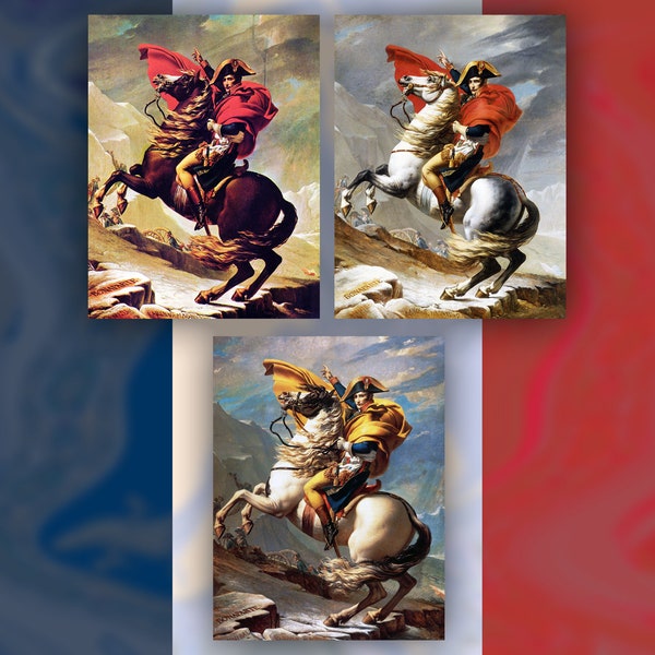 Napoleon Crossing the Alps Poster - Etsy