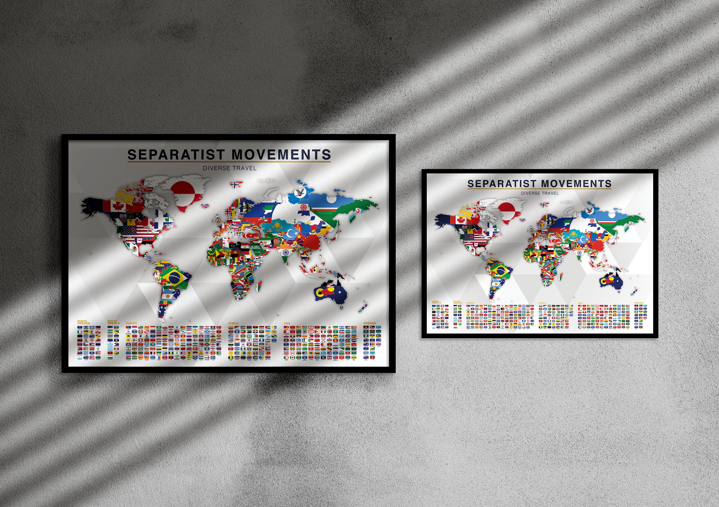 Separatist Movements - Map Print - 2nd - Etsy