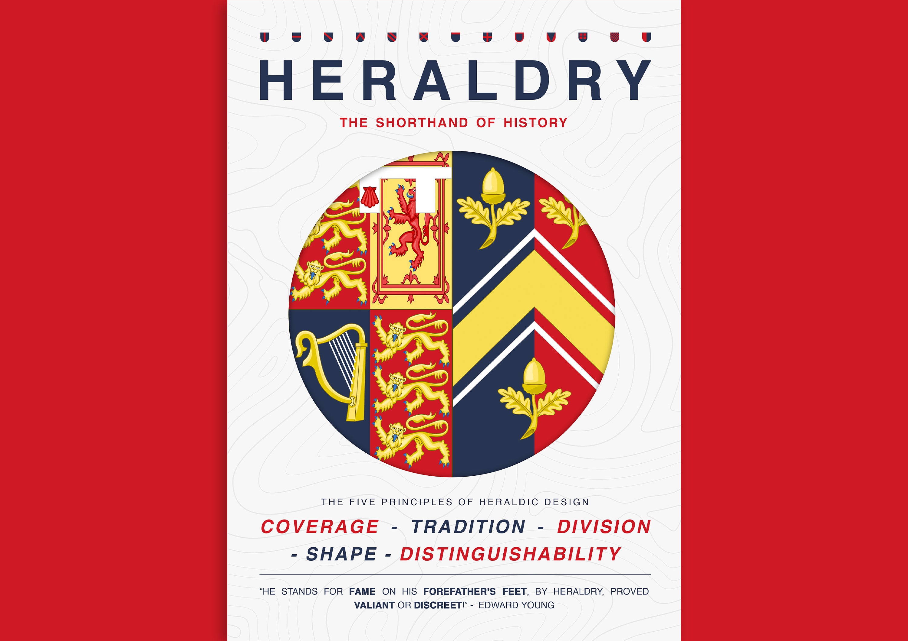Heraldry - Professional Coat of Arms Design Print (gift/office/dorm ...