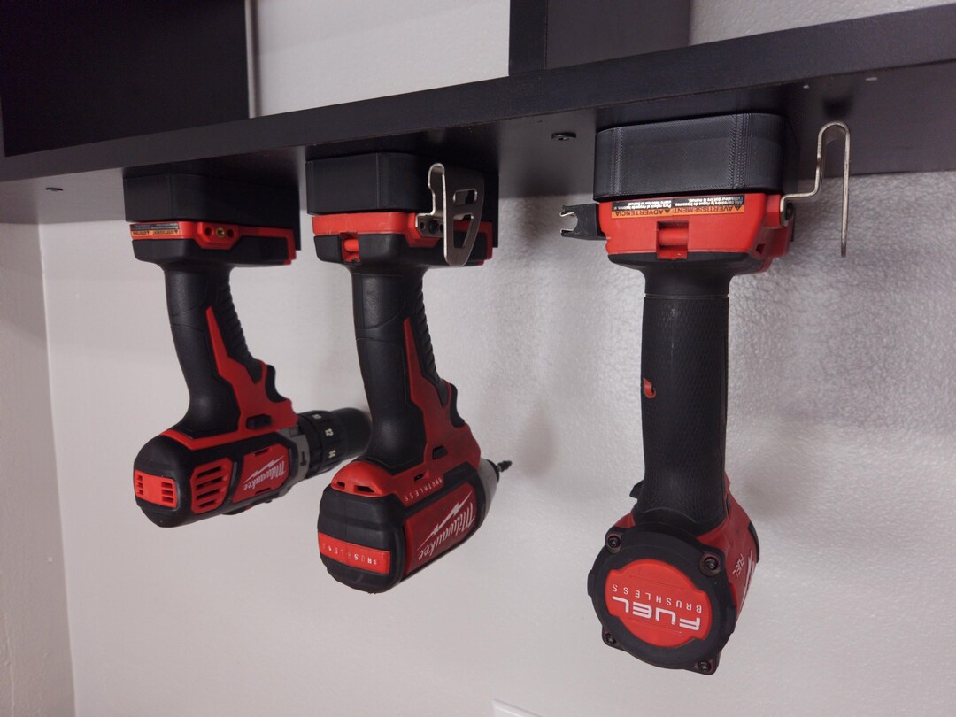 Milwaukee M18 Tool Mount (5 Pack)– Wall or Cabinet Holder | Space ...
