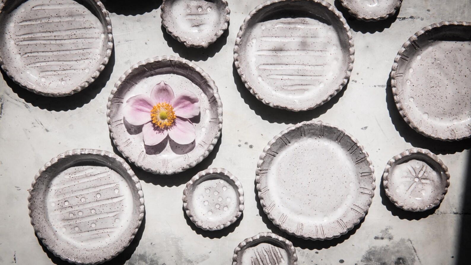 Handmade Ceramic Small Assorted Plates- Set of 4 - Etsy