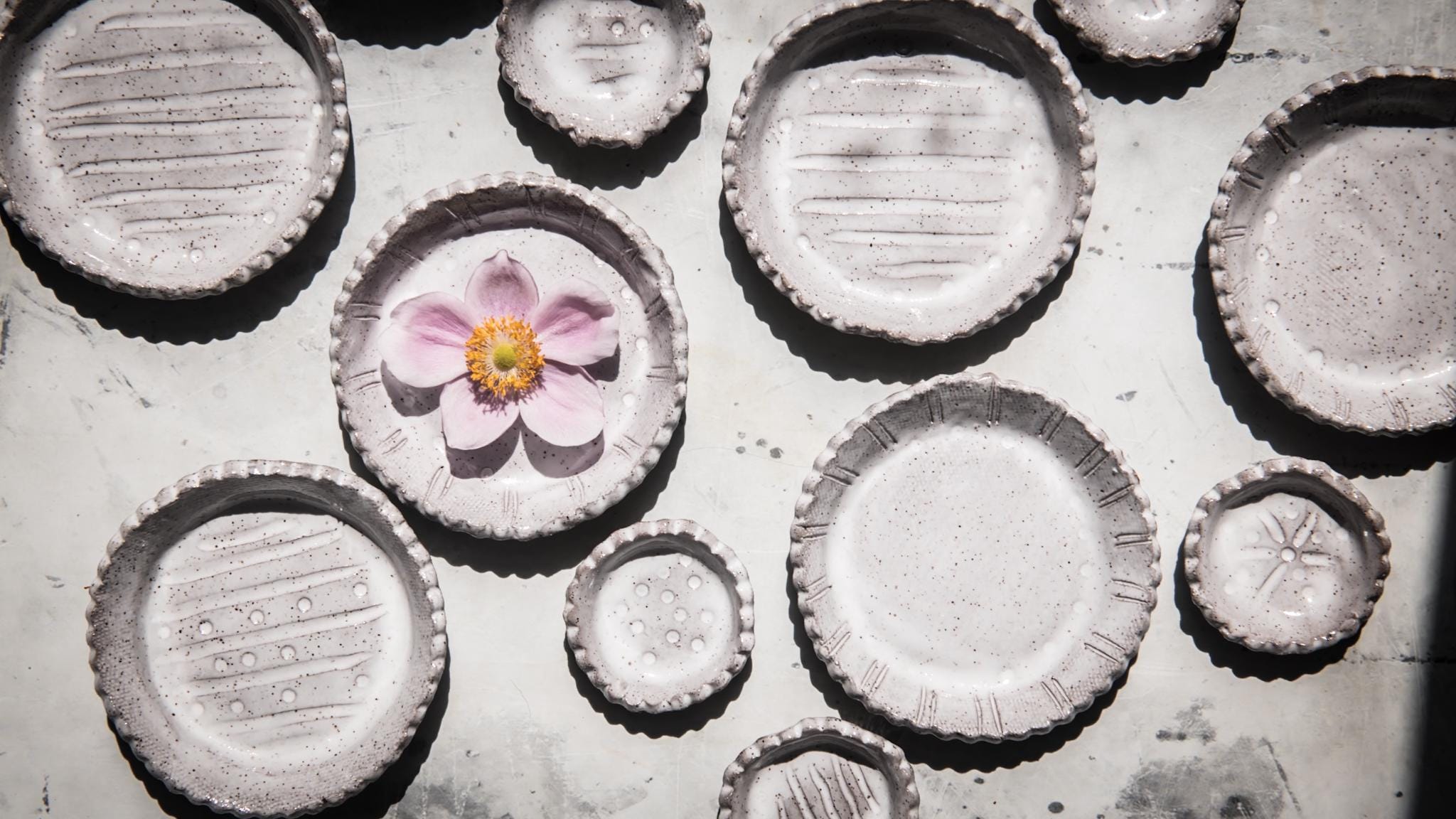 Handmade Ceramic Small Assorted Plates- Set of 4 - Etsy