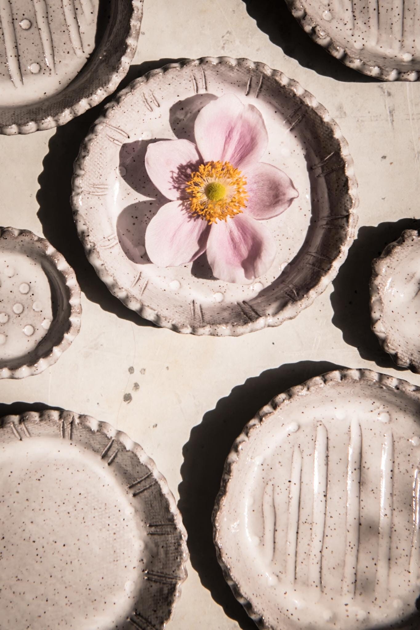 Handmade Ceramic Small Assorted Plates- Set of 4 - Etsy