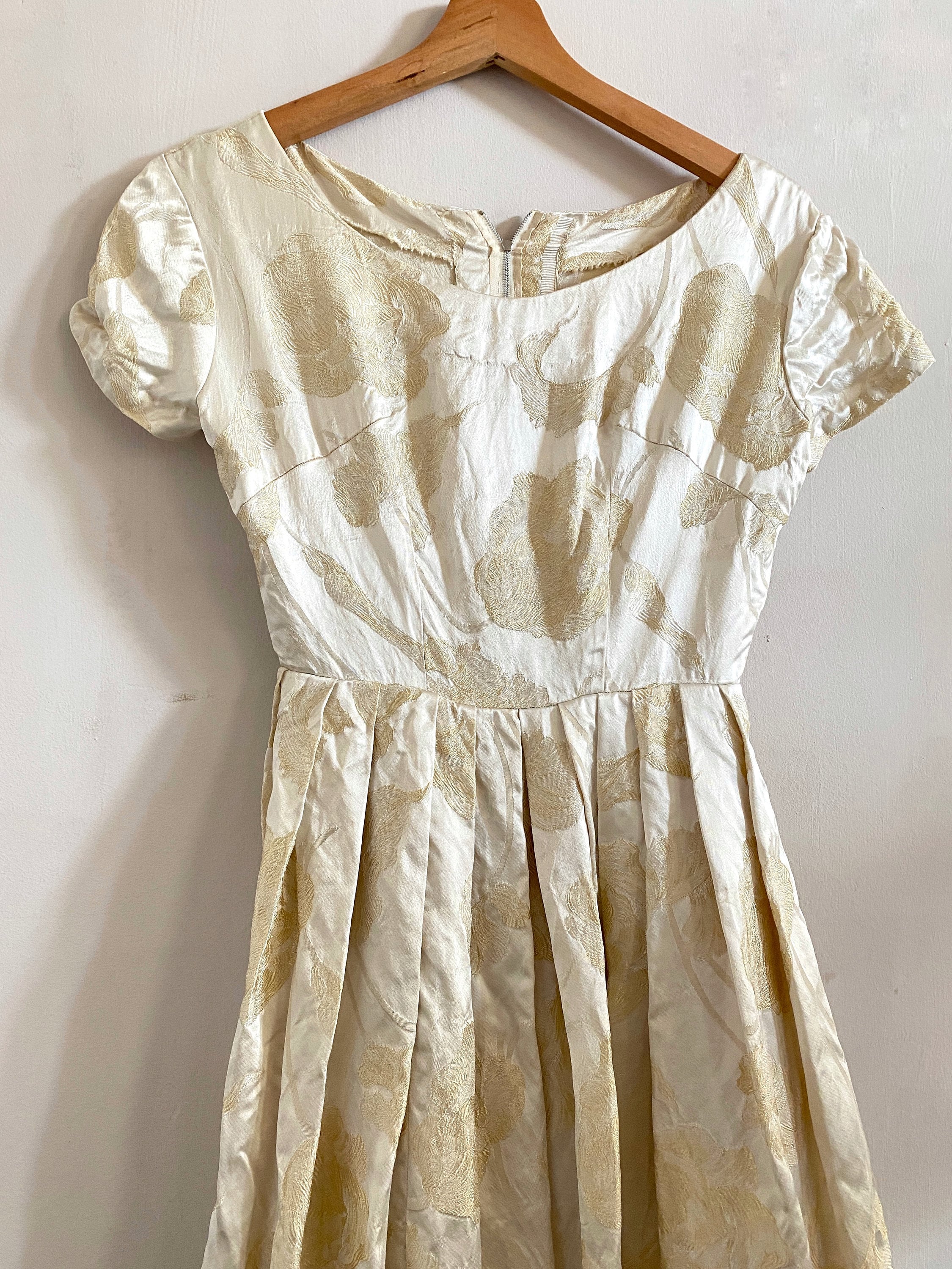 Champagne Colored Cocktail Dress