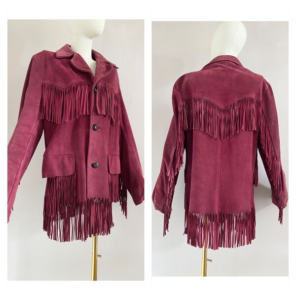 Suede Fringe Jacket - Etsy