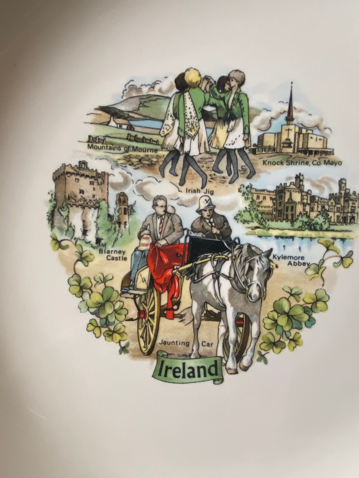 Ireland Porcelain Souvenir Plate - Etsy