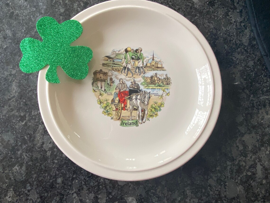 Ireland Porcelain Souvenir Plate - Etsy