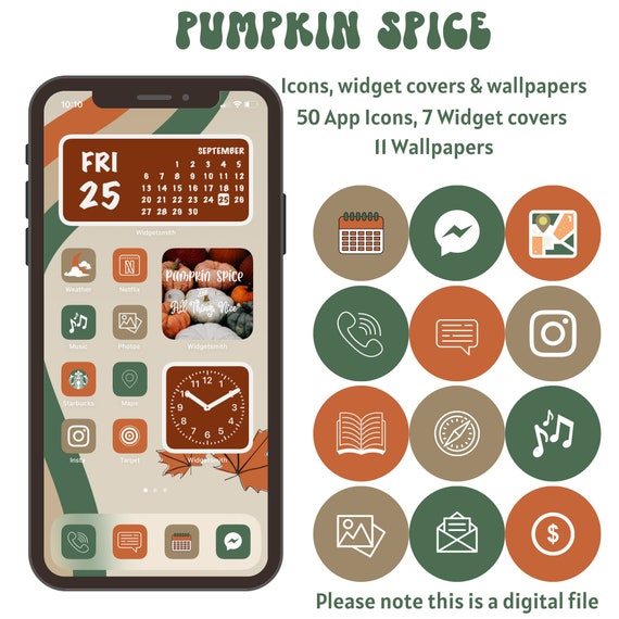 Ios App Icons Iphone Icons Widget Covers Phone Wallpaper - Etsy