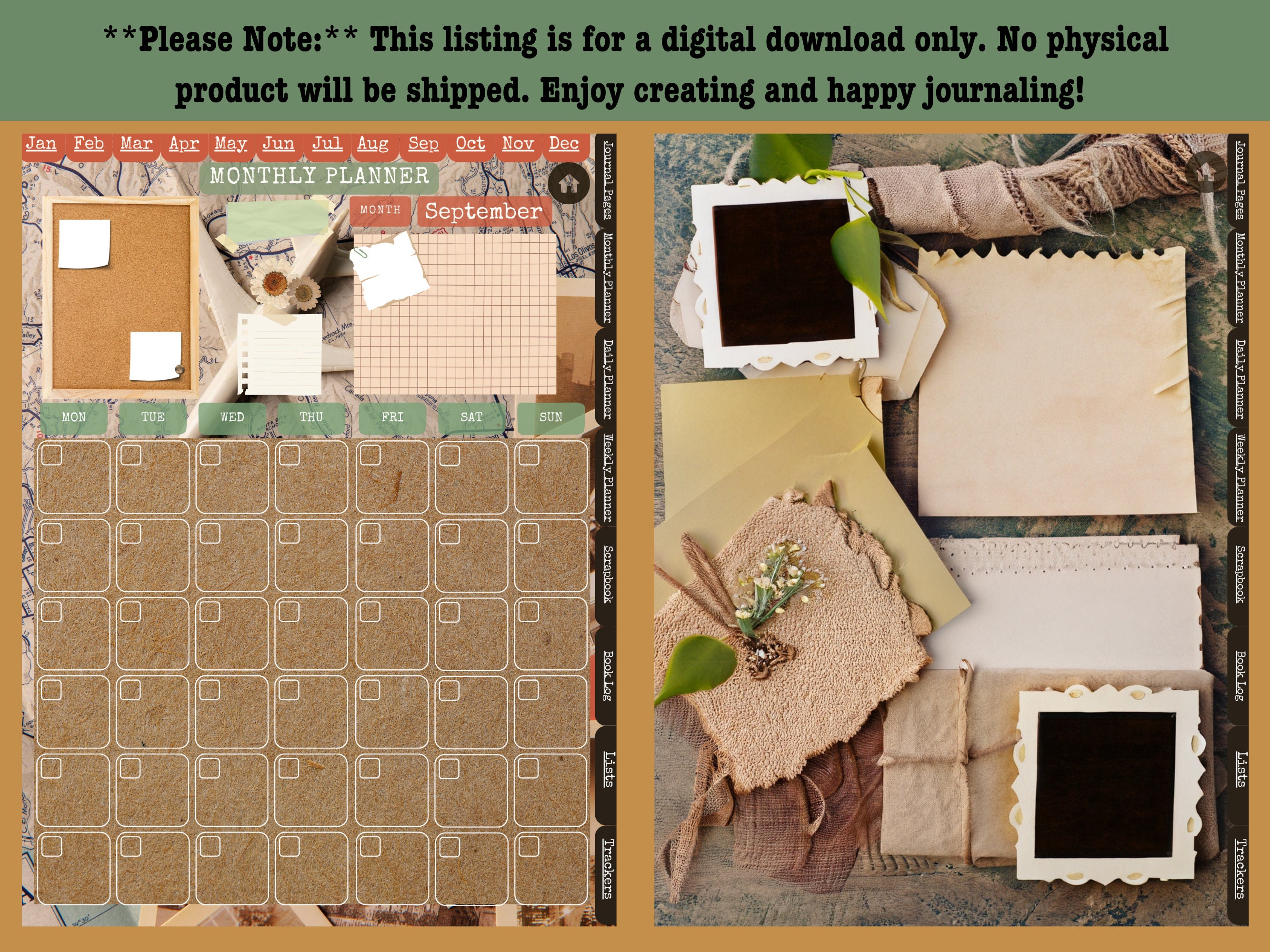 Digital Junk Journal, Digital Planner, Digital Diary, Goodnotes Journal ...