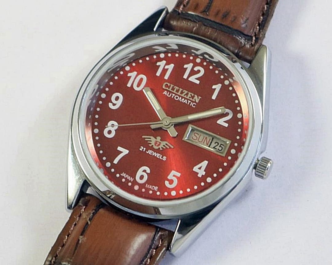 Vintage Citizen Eagle 7 Automatic Japan Mens Wrist Watch Mechanical Day Date Stainless Steel ...