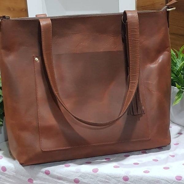 Unlined Leather Bag - Etsy