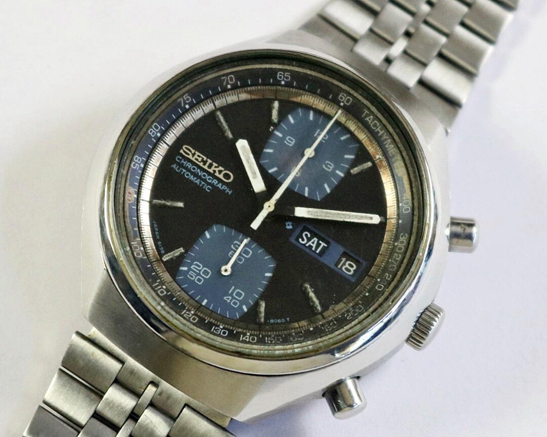 Rare Seiko John Player Special 6138-8030 Vintage Automatic Chronograph ...