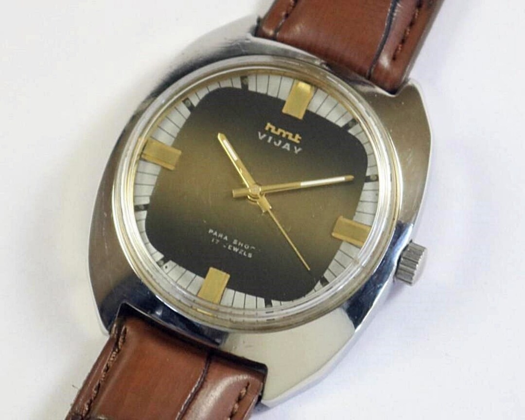 Vintage HMT Vijay Indian Hand Winding Mens Wrist Watch Mechanical ...