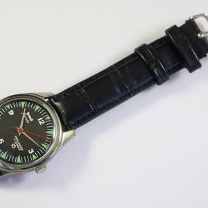 Vintage HMT Janata Bespoke Black Dial Indian Hand Winding Mens Wrist ...