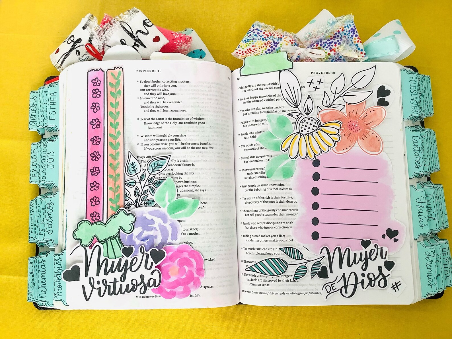 Printable Bible Journaling Spanish English / Proverbs 31 / Illustrated ...
