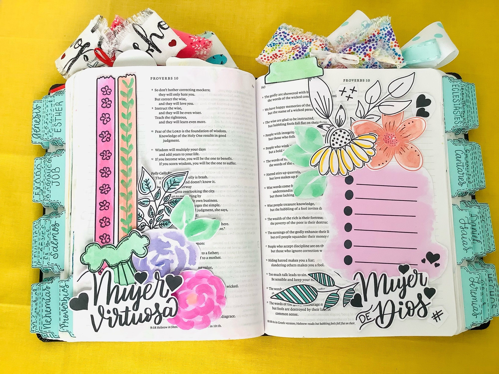 Printable Bible Journaling Spanish English / Proverbs 31 / Illustrated ...