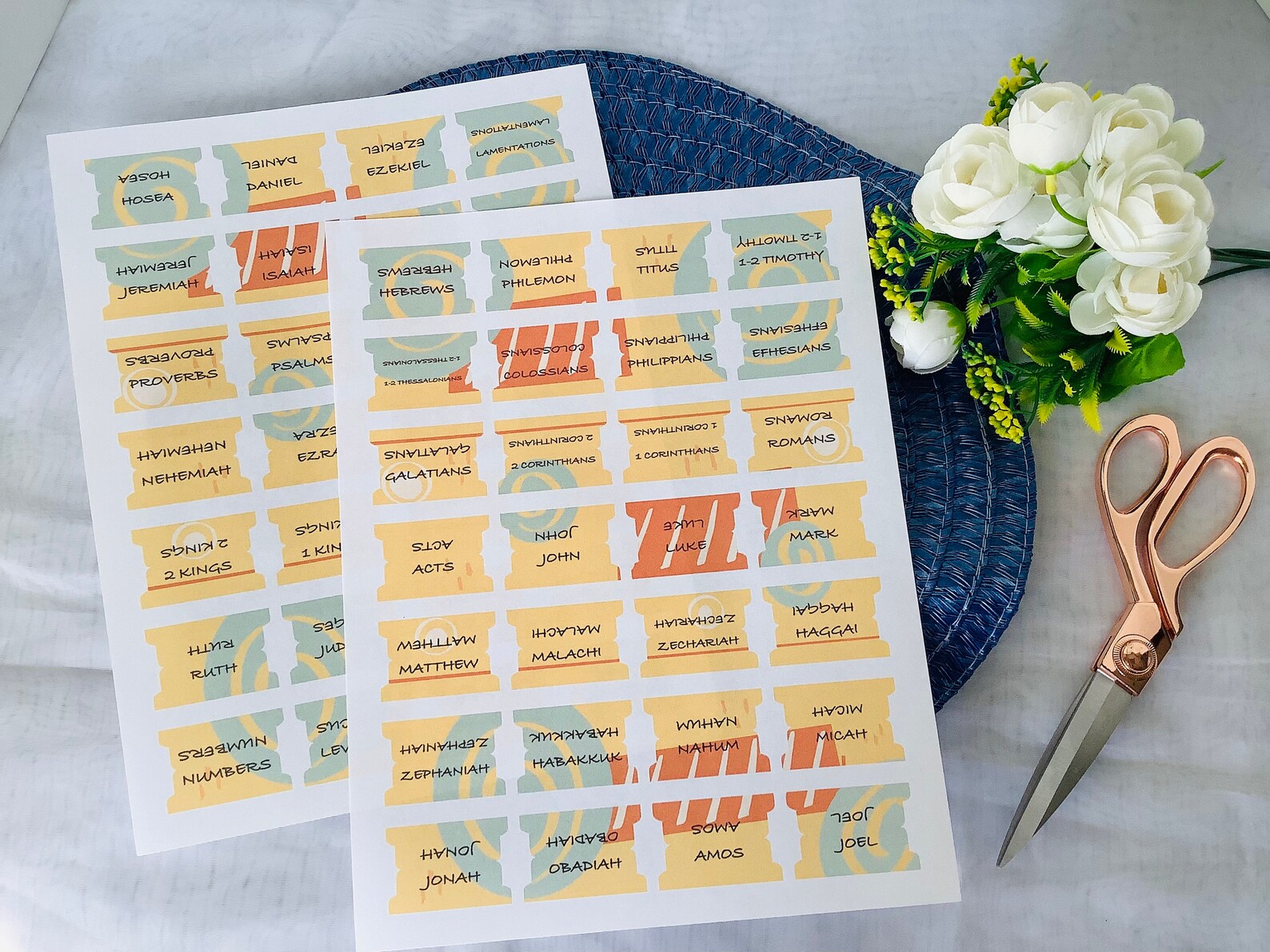 English Bible Index Tabs | Books Bible Tabs | Bible Dividers | Digital ...