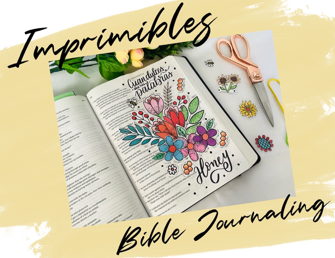 Printable Bible Journaling Spanish English / Bee / Psalms - Etsy