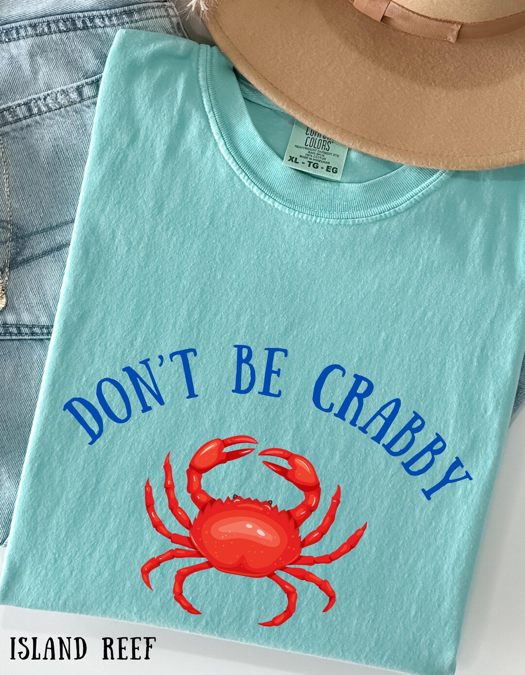 Don't Be Crabby Shirt,fisherman Aesthetic,funny Beach Tee, Ocean Lover ...