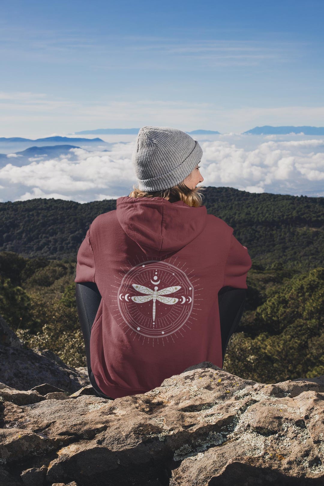 Mystical Dragonfly Hoodie, Dragonfly Sweatshirt, Nature Lover Gift ...