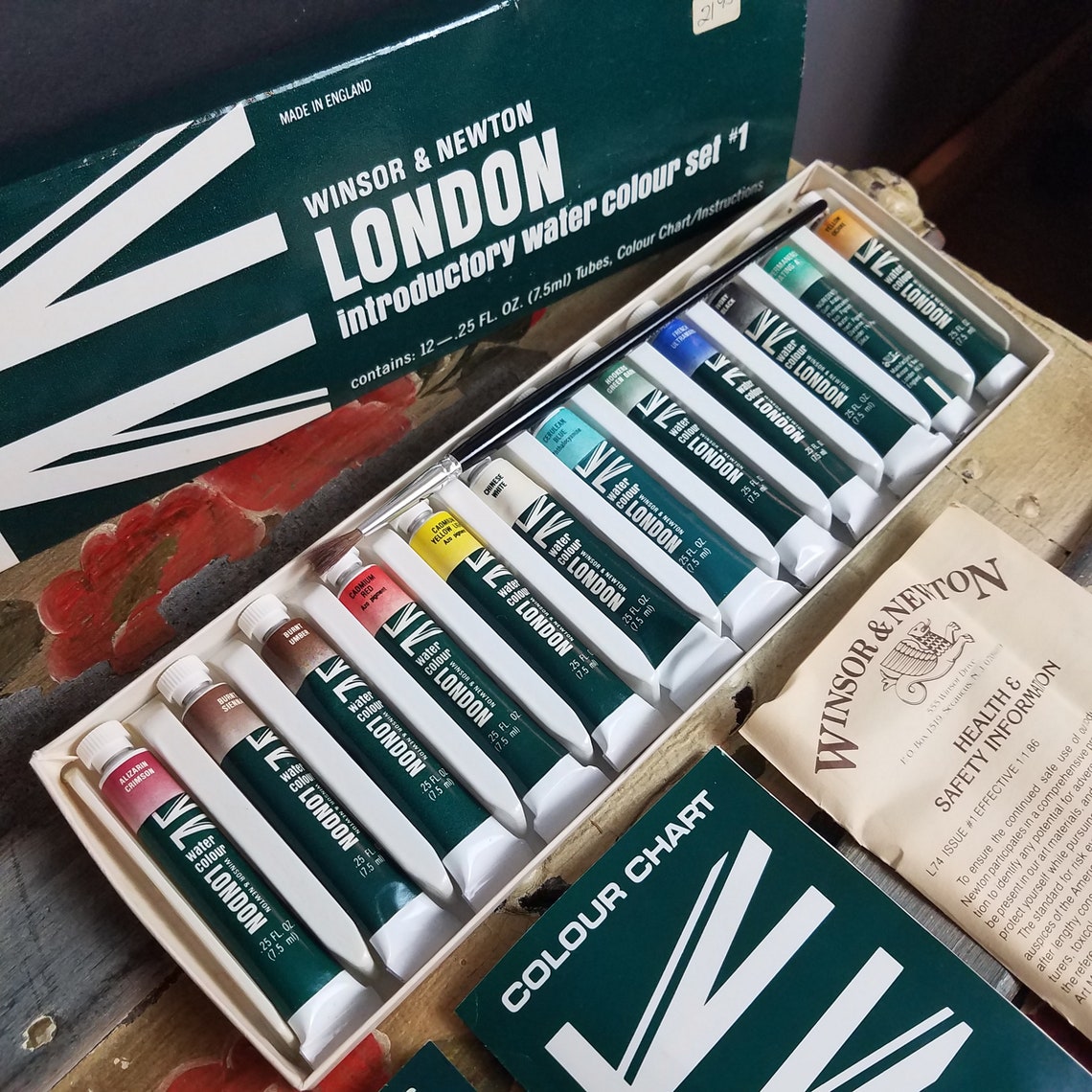 Winsor and Newton London Complete Watercolor Set with Inserts | Etsy