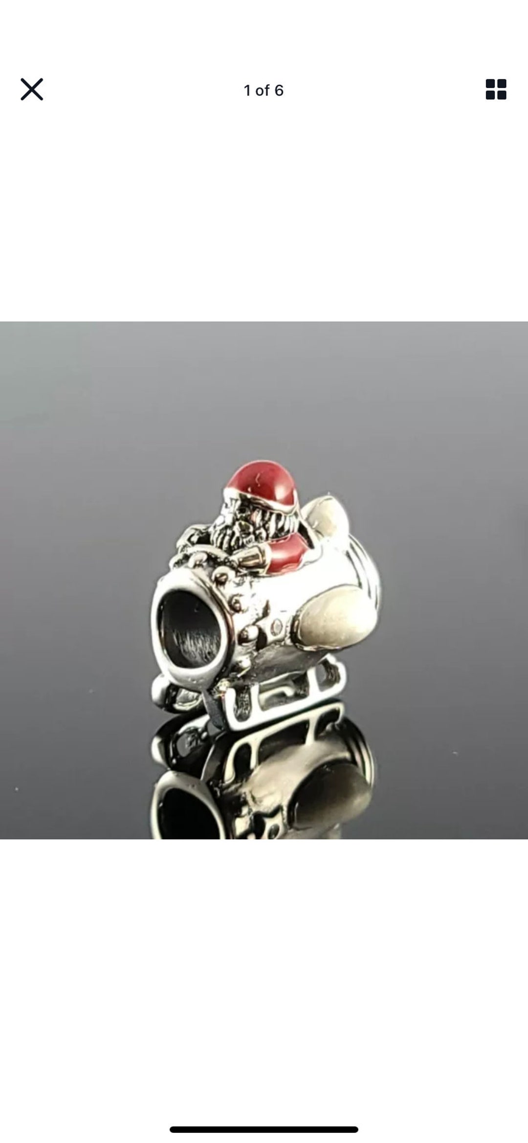Pandora Santa in Space Charm/retired/new - Etsy