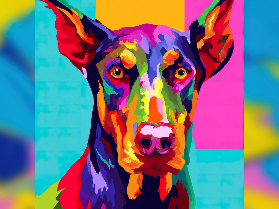 Pop Art Pet Portrait Custom Pet Pop Art Pop Art Dog - Etsy