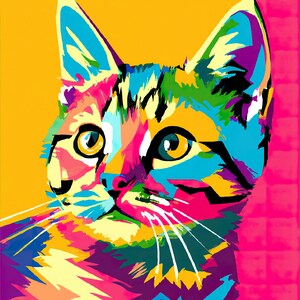 Pop Art Pet Portrait, Custom Pet Pop Art, Pop Art Dog Portrait, Pet Pop ...