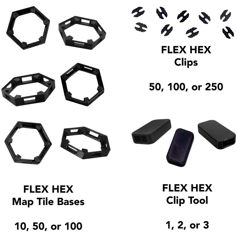 FLEX HEX Winter Terrain – Modular 3D Hex Map Tiles for RPG, Frosthaven ...