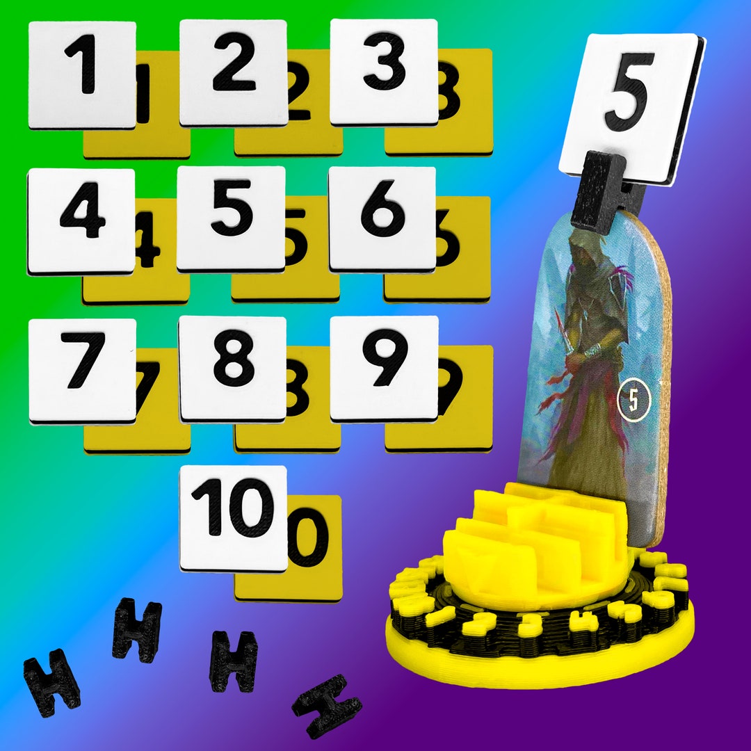 Monster Number Tokens and Clips - Gloomhaven, Forgotten Circles, Jaws ...