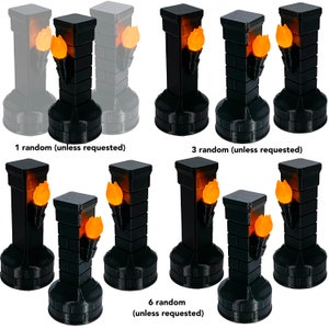 LED Torch Pillars With Flickering Light up Flame Painted - Gloomhaven ...
