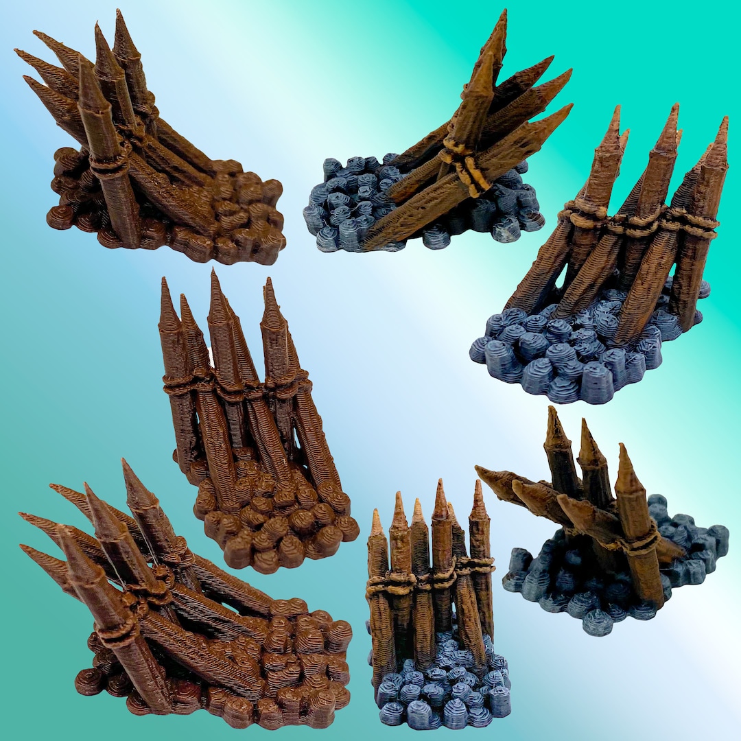 Mini Fortification Spike Barricades / Palisade Stake Barriers for Great ...