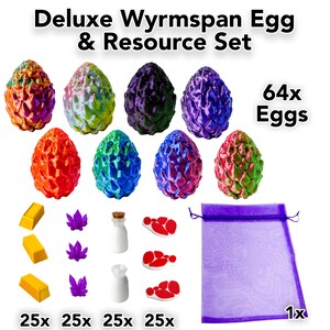 Wyrmspan Resource Token Upgrade - 3D Crystals, Gold, Meat, Milk ...