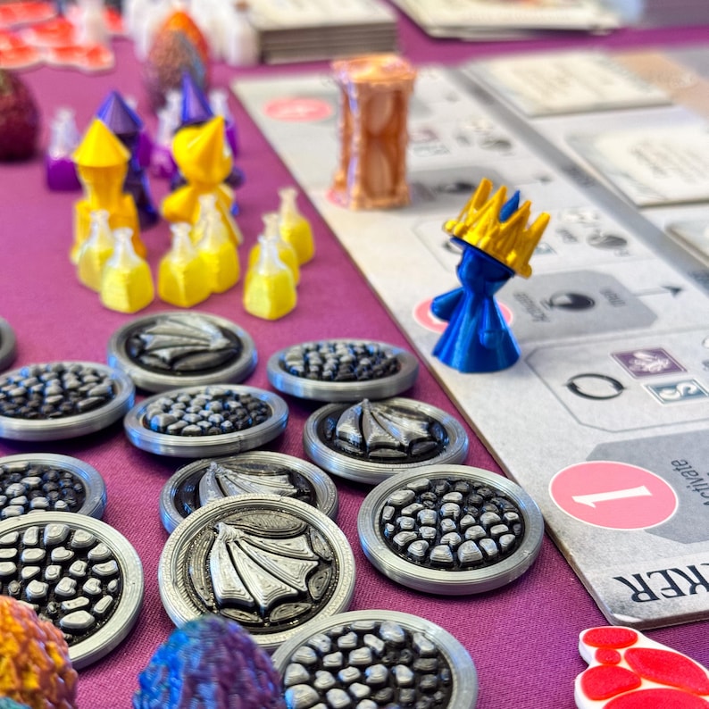 Wyrmspan 3D Printed Dragon Coins & Tokens – Board Game Upgrade - Etsy