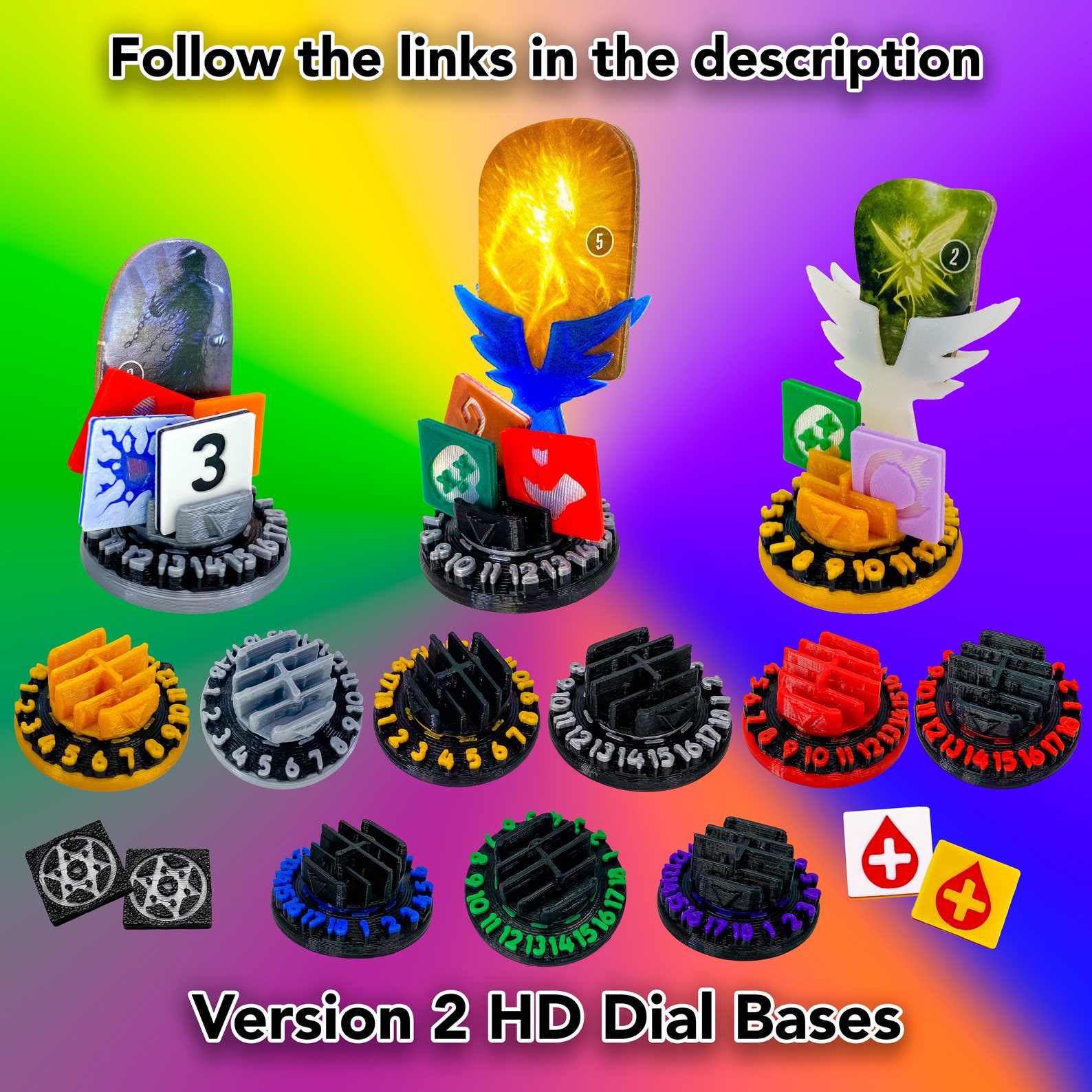 32 Gloomhaven Monster Standee 5 Conditions Gold & Silver Dial - Etsy