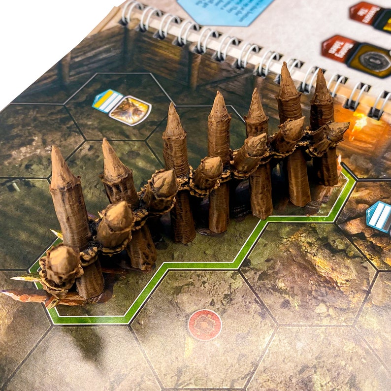 Gloomhaven JOTL Spike Barricades Palisade Stake Barriers up - Etsy
