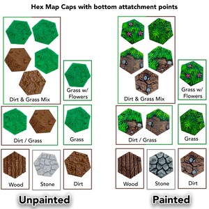 FLEX HEX Modular Map Tiles - 3D Terrain Floor Locking Hex Tiles Stone ...