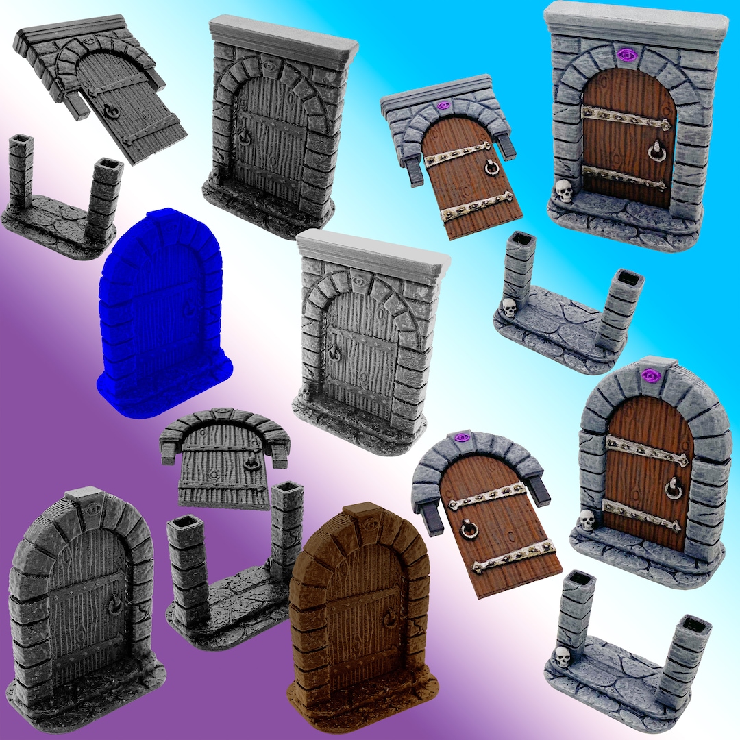 Gloomhaven Stone Doors – Slide Out, RPG Scenery - Etsy