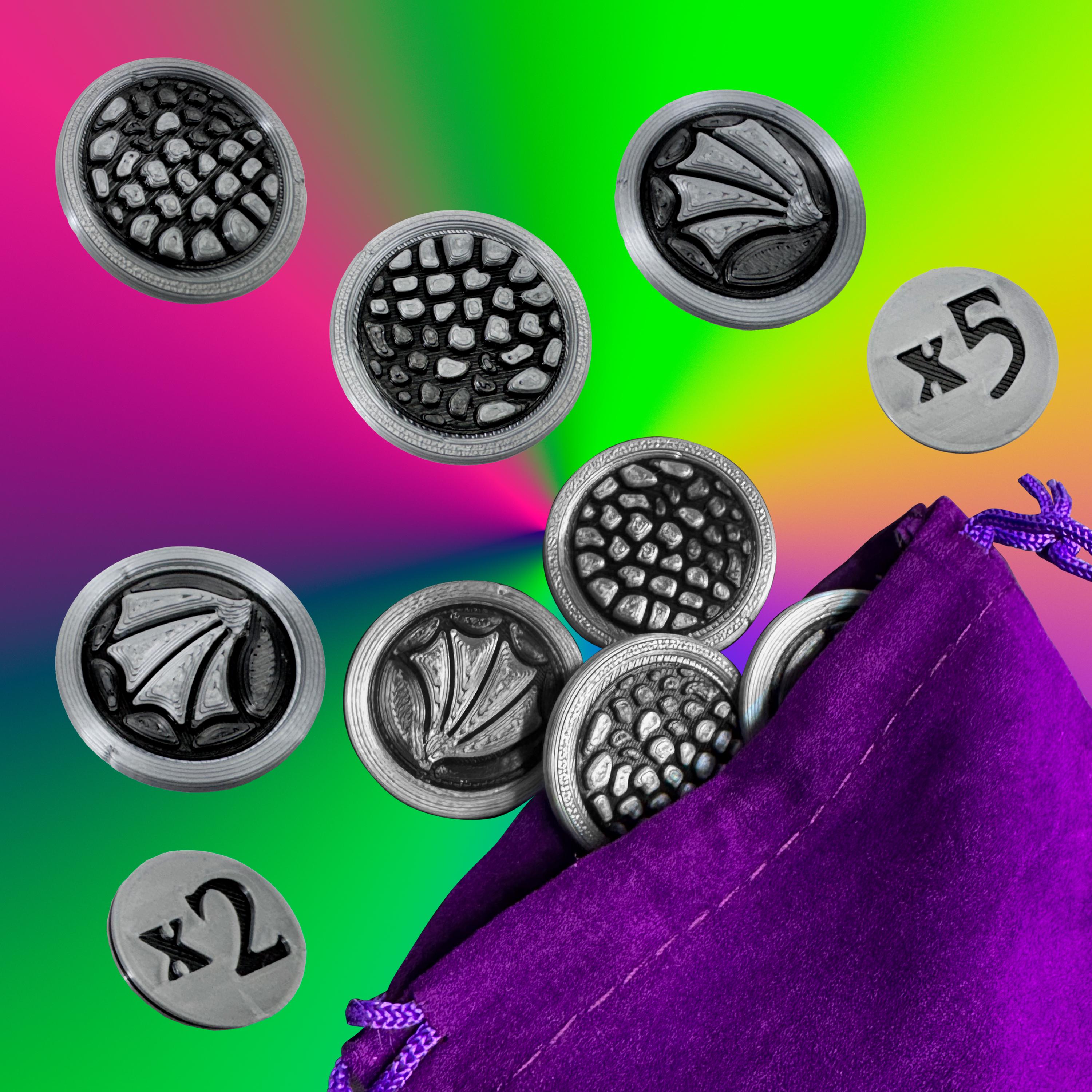 Wyrmspan 3D Printed Dragon Coins & Tokens – Board Game Upgrade - Etsy