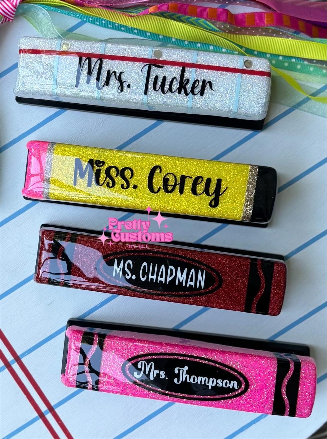 Custom Teacher Stapler With Name | Glitter Desk Stapler | Personalized ...