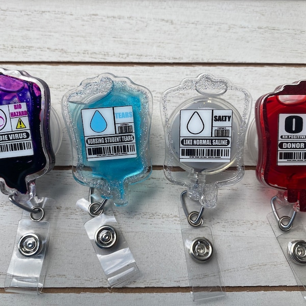 Blood Bag Badge Holder - Etsy